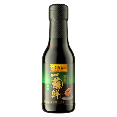 【百厨大战同款】李锦记薄盐一蘸鲜150ml凉拌白灼调味寿司酱油蘸