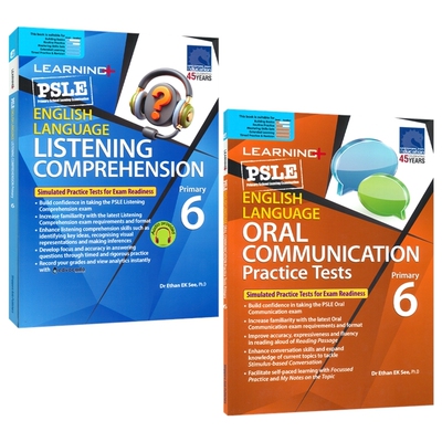 SAP 新加坡小六会考 英语听力与口语模拟题 Learning PSLE English Oral And Listening 小学6年级英语练习册 小升初教辅 英文原版