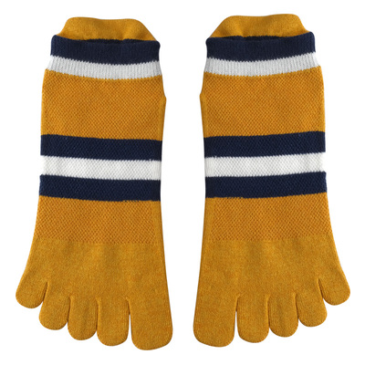 并线网眼五指薄短筒脚趾时尚袜子