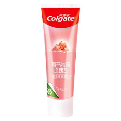 高露洁玫瑰盐牙膏115g去渍美白