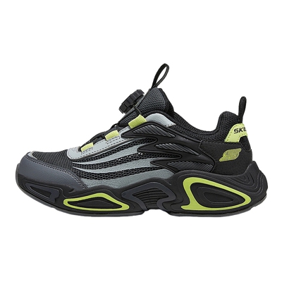 Skechers斯凯奇26夏男童轻质透气旋转纽扣休闲运动鞋405314L/BKLM