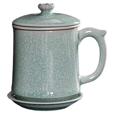 金镶玉陈文德大师汝窑办公杯