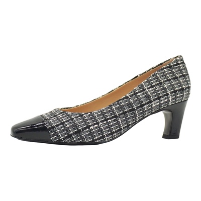 PETERKAISER羊皮格纹中跟单鞋