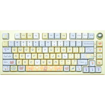 雷咖泽奶油小熊客制化机械键盘