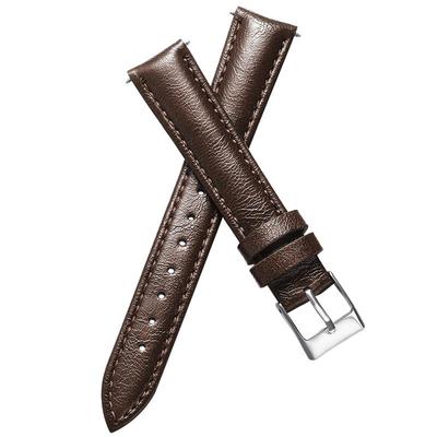 学生真皮针扣通用表带