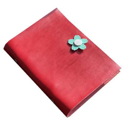 SilverMoon真皮A5活页樱花本