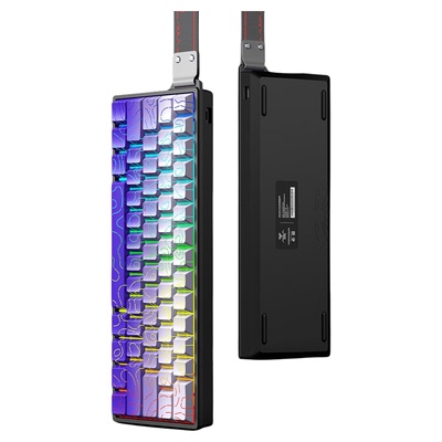 狼蛛WIN60HE升级版涂鸦系列磁轴电竞有线键盘男生游戏电竞专用
