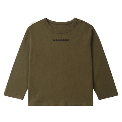 春季新品日系简约儿童小字母T恤