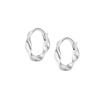 明牌珠宝铂金PT950扭纹耳圈