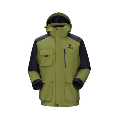 骆驼户外拒水羽绒服冲锋衣女三合一可拆卸两件套进藏旅游登山服男