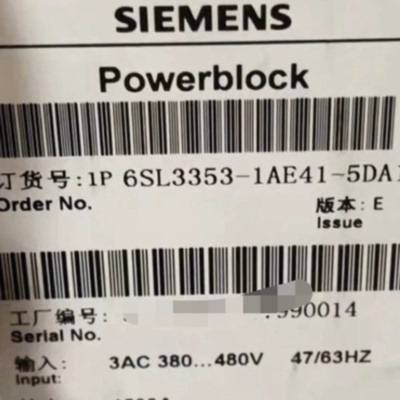 议价6SL3353-1AE41-5DA1西门子原装变频器6SL3353-1AE41-5DA1