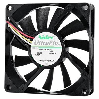 Nidec静音801512V变频器风扇8CM