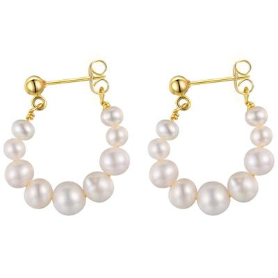 佰色传情4-7mm淡水珍珠耳环