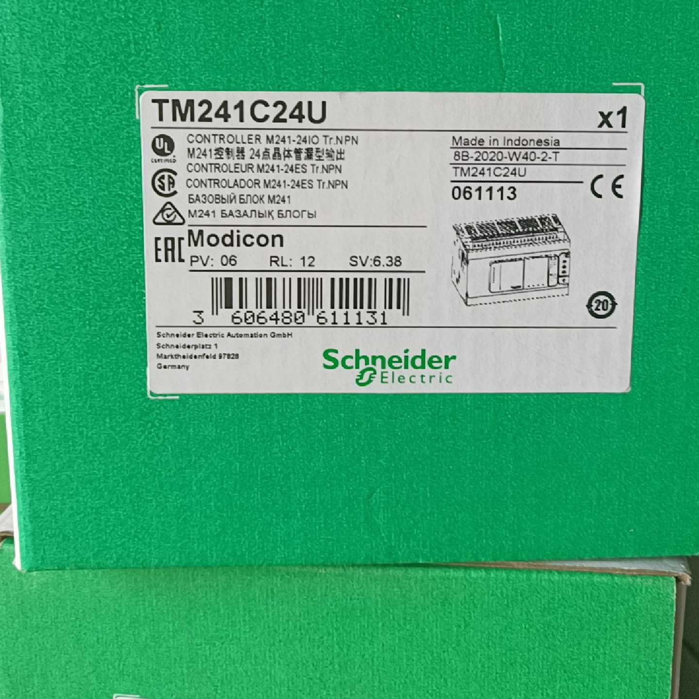 议价施耐德TM241C24U模块控制器全新原装正品PLCM241内置串行通信
