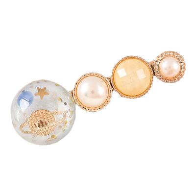 淑女可爱糖果色一字夹刘海边夹