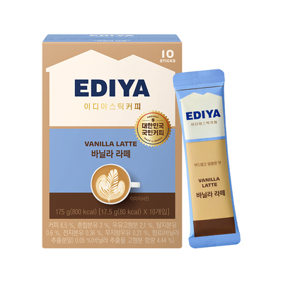 【U先试用】EDIYA韩国进口香草太妃坚果风味三合一速溶拿铁咖啡