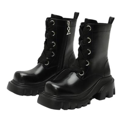 DAPHNELAB方糖厚底增高马丁靴