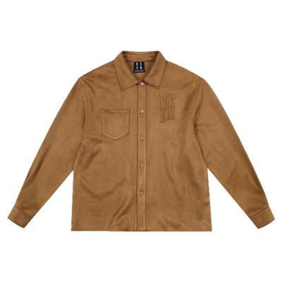 MEDM25SS麂皮贴皮衬衫外套