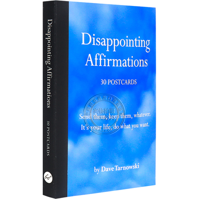 英文原版 令人失望的肯定：30张明信片 Disappointing Affirmations: 30 Postcards 情绪管理 励志 自我提升