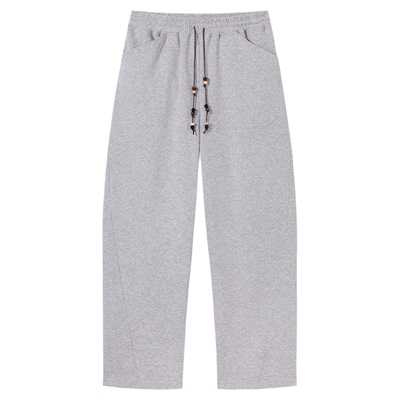 PSO Brand男装女装空气层宽松直筒卫裤男款垂感阔腿弯刀长裤潮牌