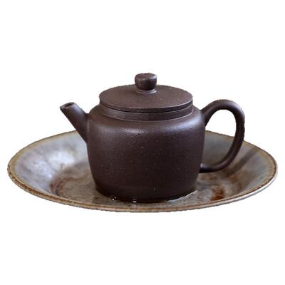 宜兴紫砂壶原矿天青泥手工制作