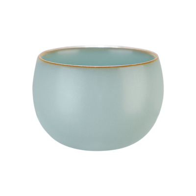 青澹汝窑茶杯景德镇手工陶瓷