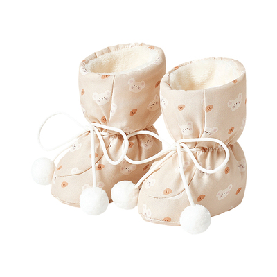 科巢婴儿鞋子保暖加绒护脚套