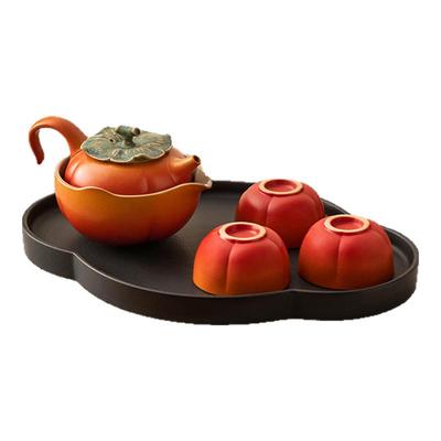 叁旬柿柿如意中式茶具套装礼盒
