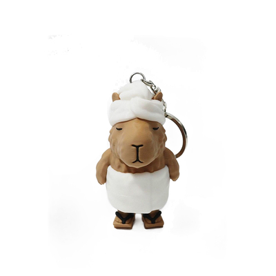 PLZPROJECT SAUNA CAPYBARA 钥匙扣 MUSINSA韩国官网直邮进口