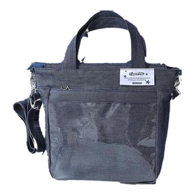 OOPSDAY牛仔帆布包斜挎包