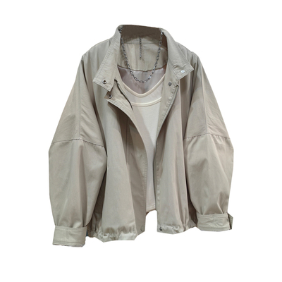 韩系慵懒工装夹克女春