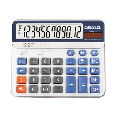 正品OSALO计算器6815太阳能双电