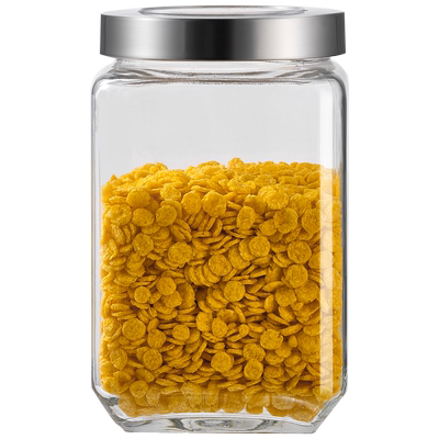 透明储物罐厨房玻璃密封罐奶粉