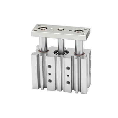 三轴三杆带导杆气缸MGPM