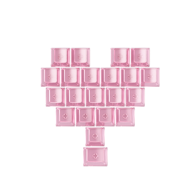 泰坦国度PC爱心透光键帽21键