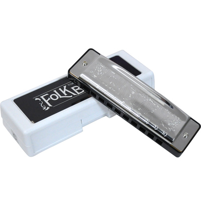 日本通宝10孔folk新手布鲁斯口琴