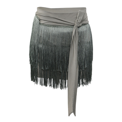 贝蒂新款拉丁舞裙成人服装拉丁舞半身裙舞蹈练功服流苏臀巾YS312