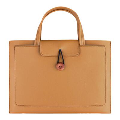 手提PU简约纯色电脑包工厂直销