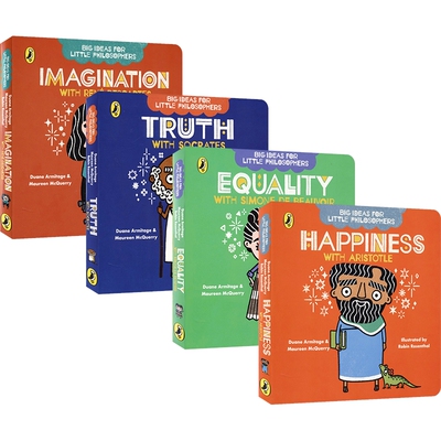 Big ideas for little philosophers imageination/truth/equality/happiness 哲学家盒装4册 儿童英语故事绘本 英文原版进口图书