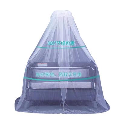 宫廷蚊帐罩单开门卧室落地带支架