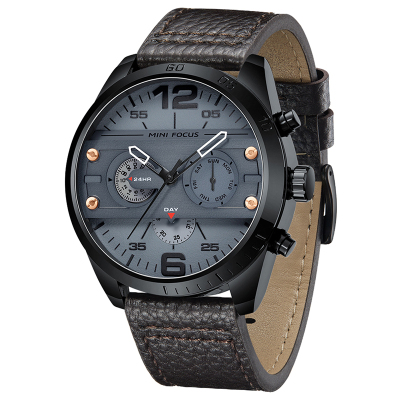 福克斯大表盘时尚男士多功能腕表