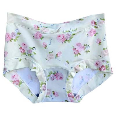 彩田冰丝内裤女牛奶丝石墨烯16183速干抑菌高腰31301大码印花