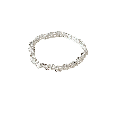 叠戴网红款波光粼粼软链条戒指女