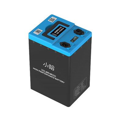 小哈电动车锂电池48V45AH新国标磷酸铁骑手外卖大容量电瓶车电池