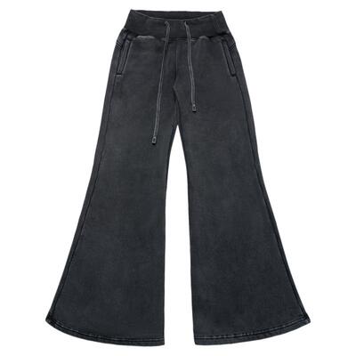 反叛千禧低腰加绒喇叭运动裤卫裤