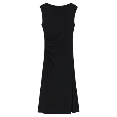 Theory通勤无袖船领鱼尾连衣裙