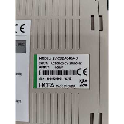 议价禾川伺服驱动器SVX3DA040AD维修