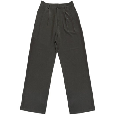 春秋新款高腰小个子风大码阔腿裤