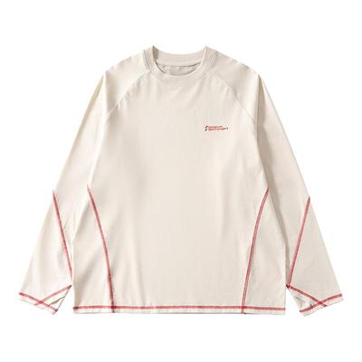 透气速干；撞色弯刀拼接运动长袖