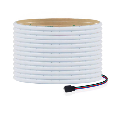 超窄5MM宽12v24V5v低压COB灯带RGB七彩变色渐变灯条LED高亮氛围灯